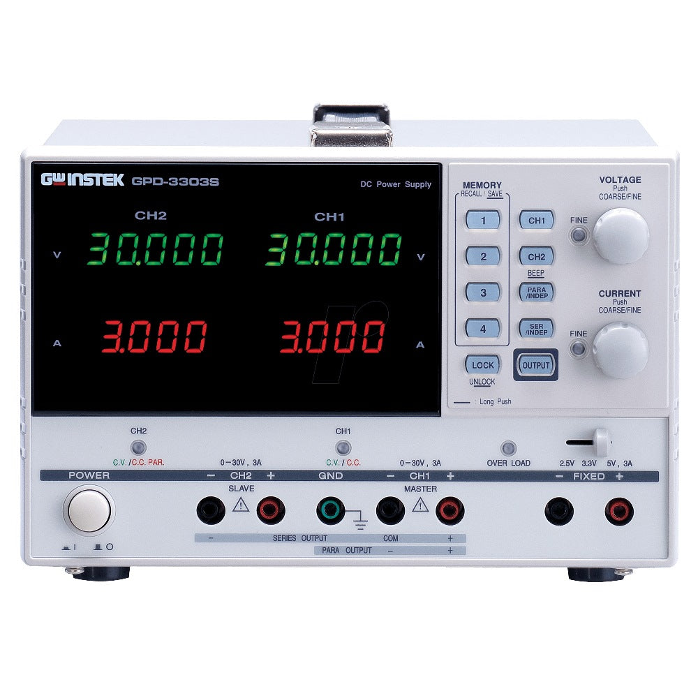GW Instek GPD-3303S Multiple Output Programmable Linear DC Power Supply ...