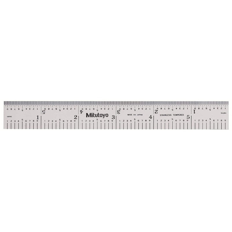 Mitutoyo 182-107 Wide Rigid Rule, Size 6" X 150mm - Materialsupply ...