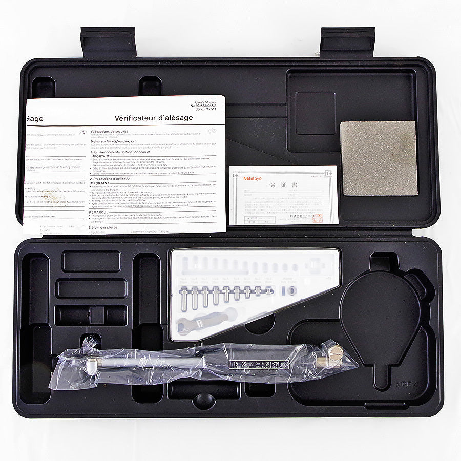 Mitutoyo 511-701 Standard Dial Bore Gauge, Range 18-35mm (Without Dial Gauge) - Materialsupply ...