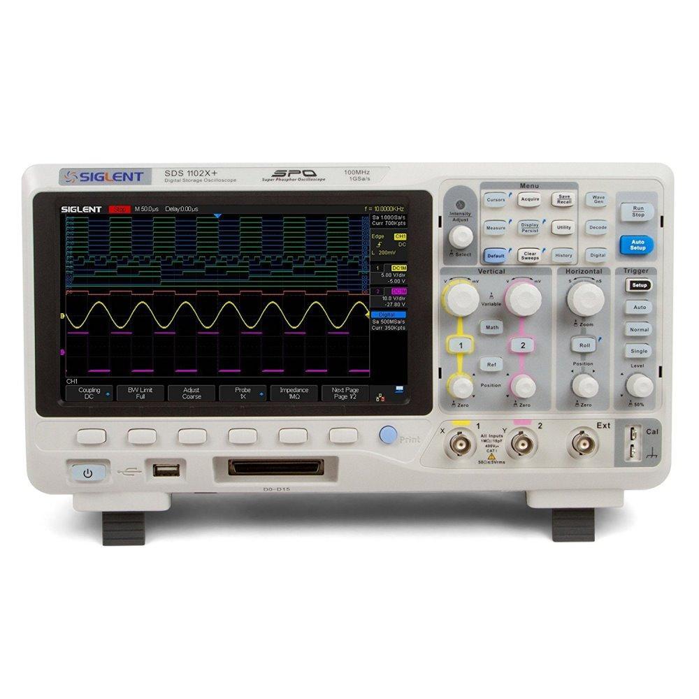 Siglent SDS1102X+: 100MHz Digital Oscilloscope - Materialsupply-saudi ...