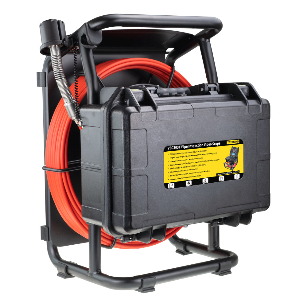 Tekneka VSC203T Pipe Inspection Video Scope, Range 35 Meter Cable ...