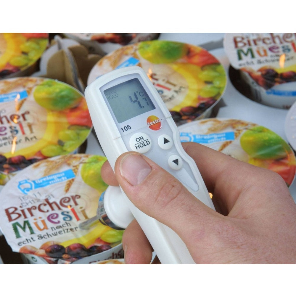 Testo 105 One Hand Thermometer With Frozen Goods Measuring Tip ...